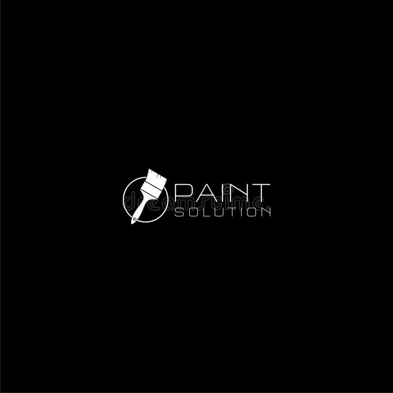 Paint Solution Logo Icon with Shadow Stock Vector - Illustration of ...