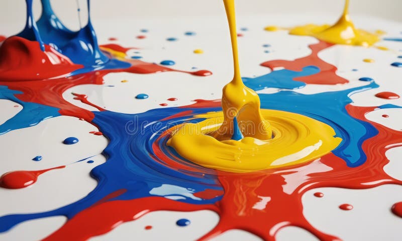 Paint spat with on it stock illustration. Illustration of trendy ...