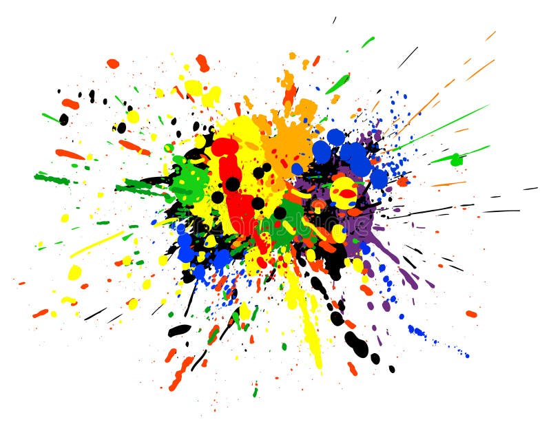 Paint spill stock vector. Illustration of mess, abstract - 2545160