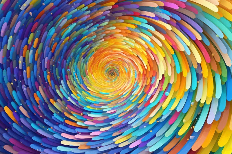 Spiraling Shapes: Moire Patterns, Motion, Generative AI Stock ...