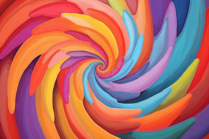 Spiraling Shapes: Moire Patterns, Motion, Generative AI Stock ...