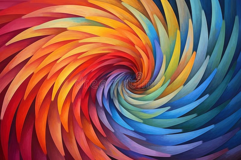 Spiraling Shapes: Moire Patterns, Motion, Generative AI Stock ...