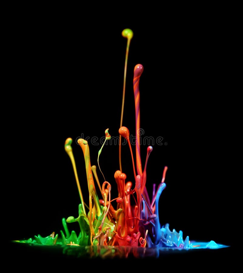 Paint splash stock photo. Image of black, colorful, color - 26258438