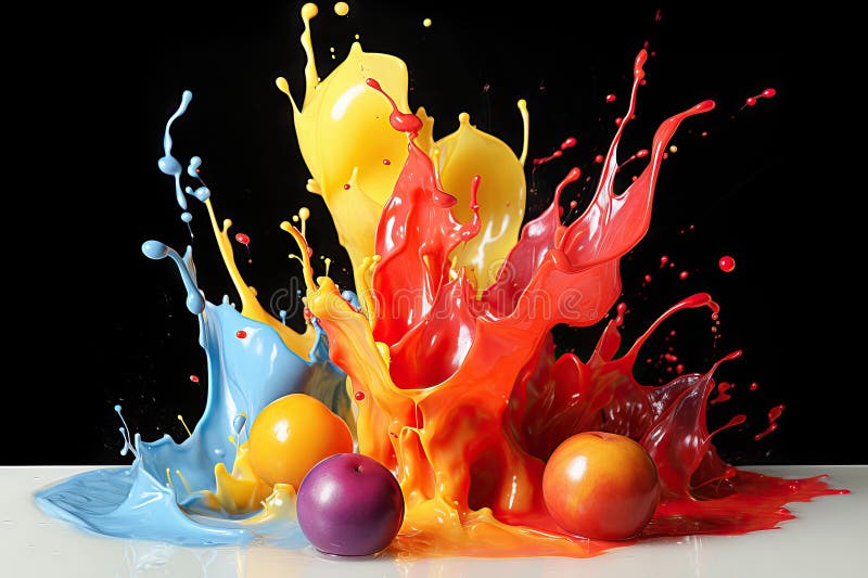 Paint splash stock image. Image of acrylic, drip, dripped - 302194397