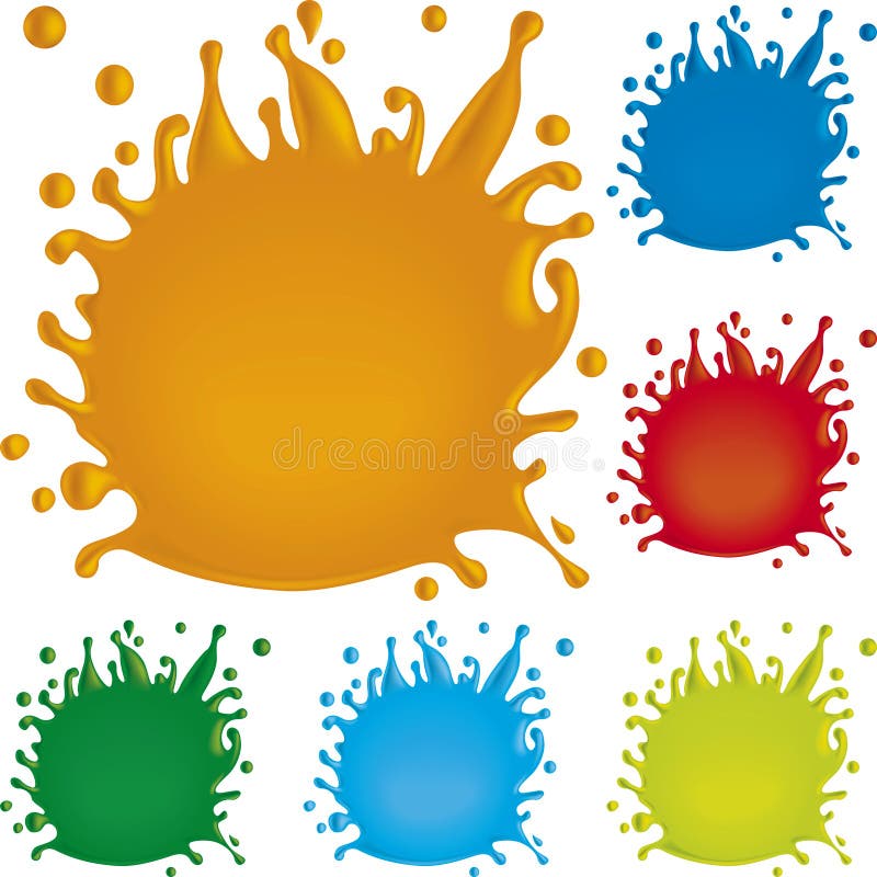 Paint splash stock vector. Illustration of splash, logo - 7042708