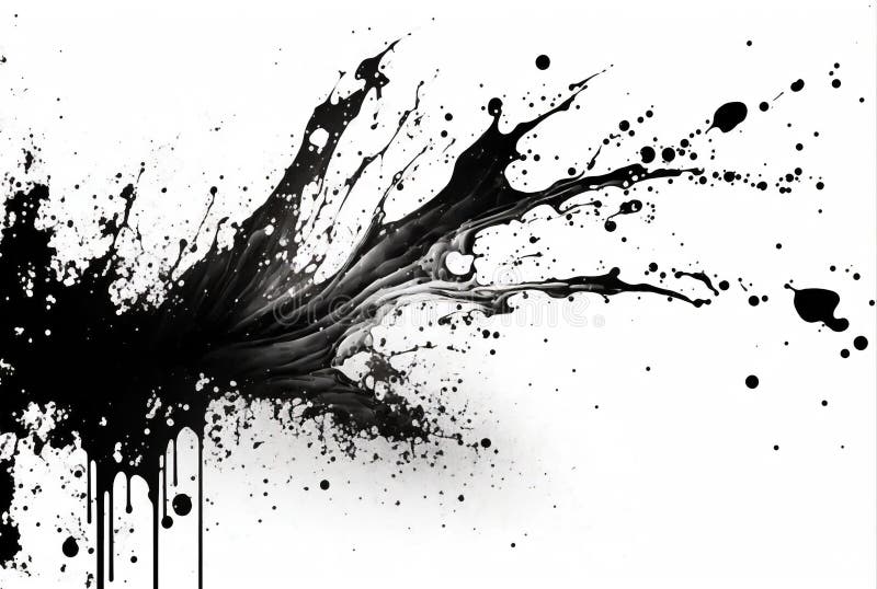 Drop Drip Sauce Syrup Blue White Abstract Seamless Pattern Stock ...