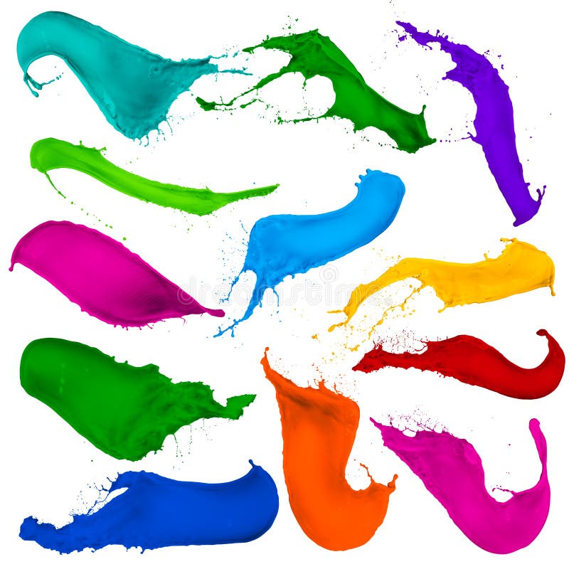 Colorful paint splash stock photo. Image of splash, brush - 30940254