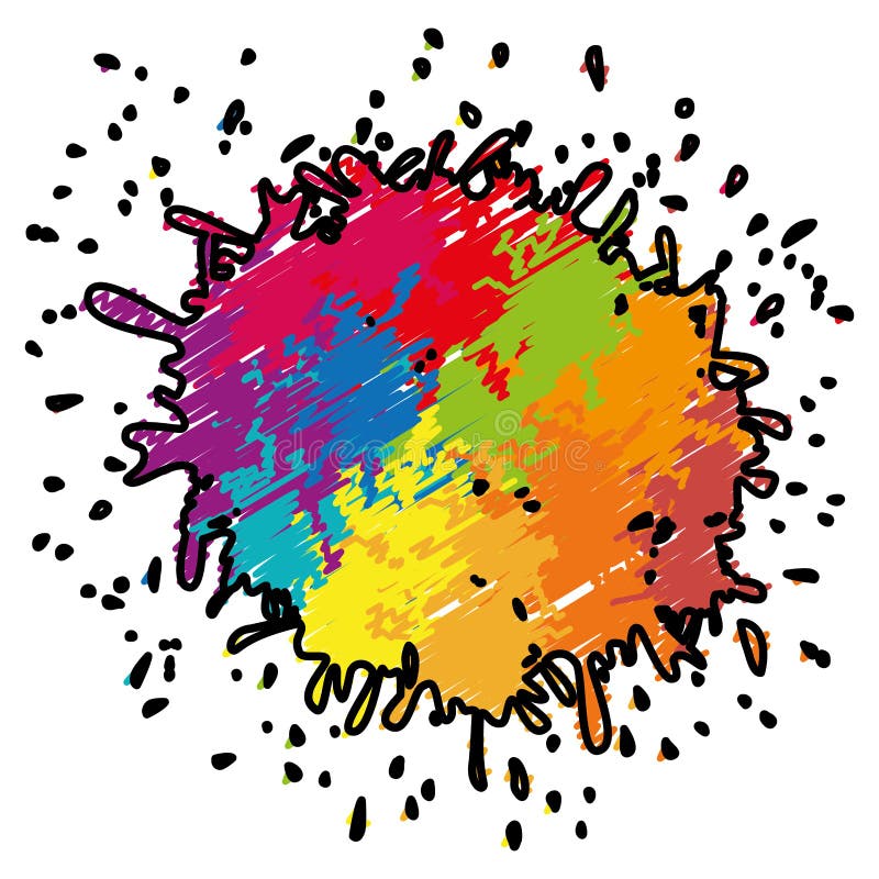 Paint splash design stock vector. Illustration of splashing - 58662027