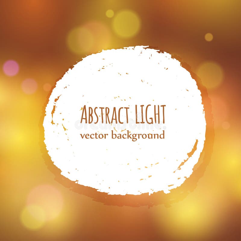 Paint Splash Frame for Text on Abstract Bokeh Stock Vector ...