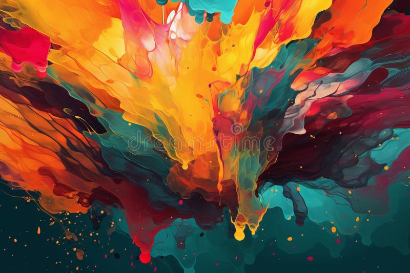 Paint Splash Modern Abstract Seamless Pattern Stock Illustration ...