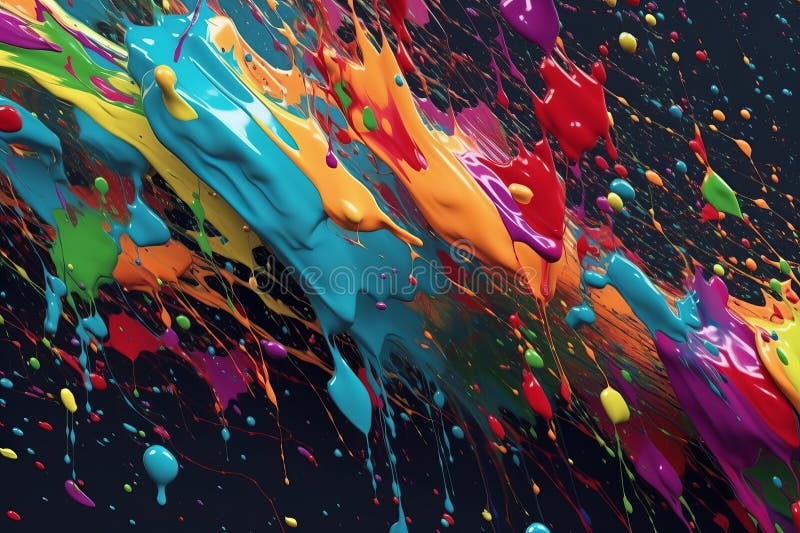 Paint Splash Modern Abstract Seamless Pattern Stock Illustration ...