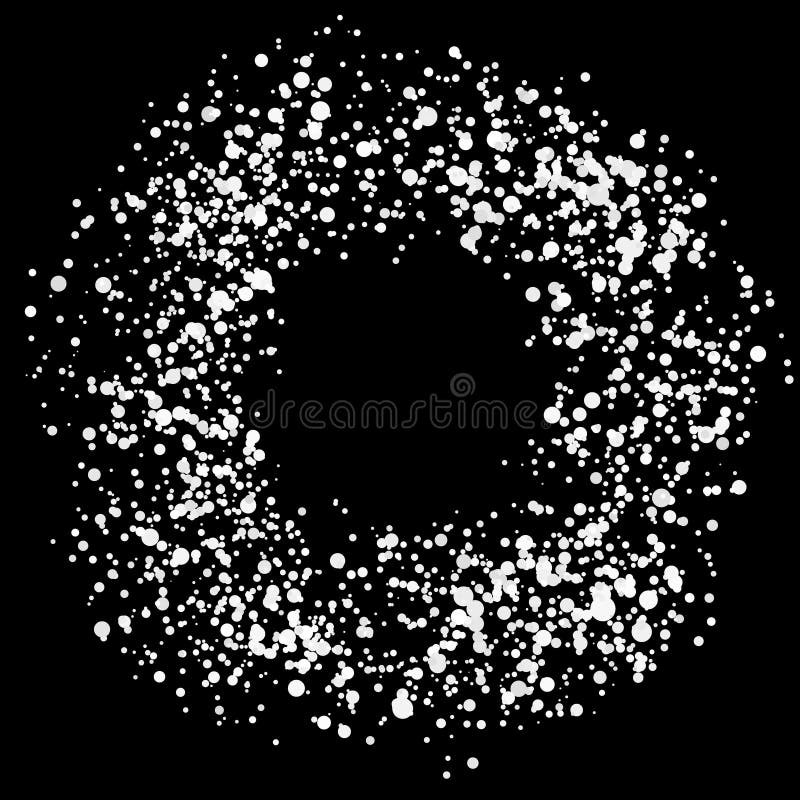 Paint Splash Spray. Abstract Blot of Dots. Explosion of Circles. Design ...