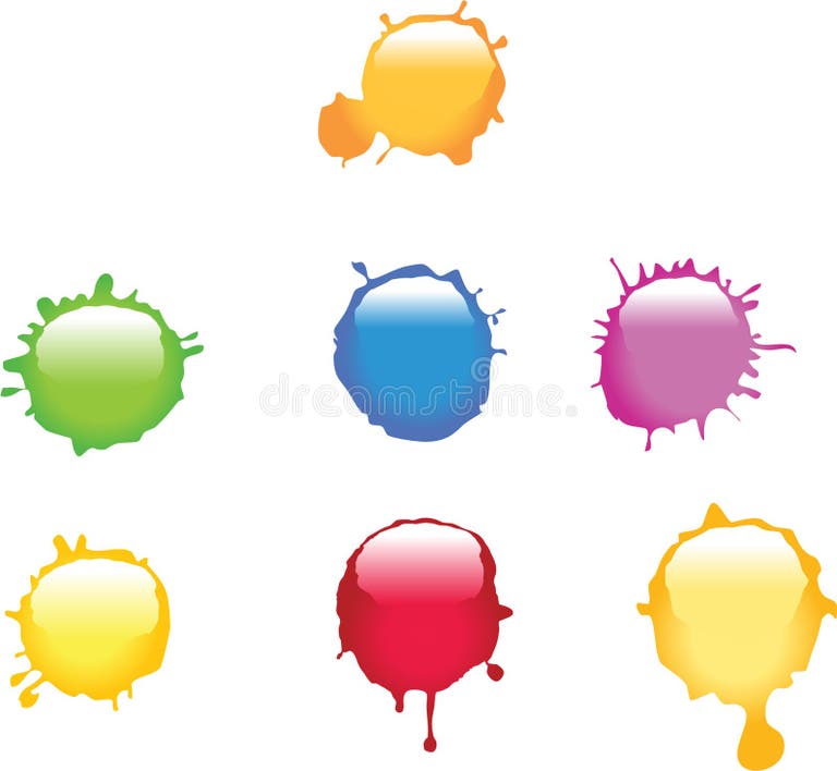 Paint Splat stock vector. Illustration of purple, splatter - 6854646