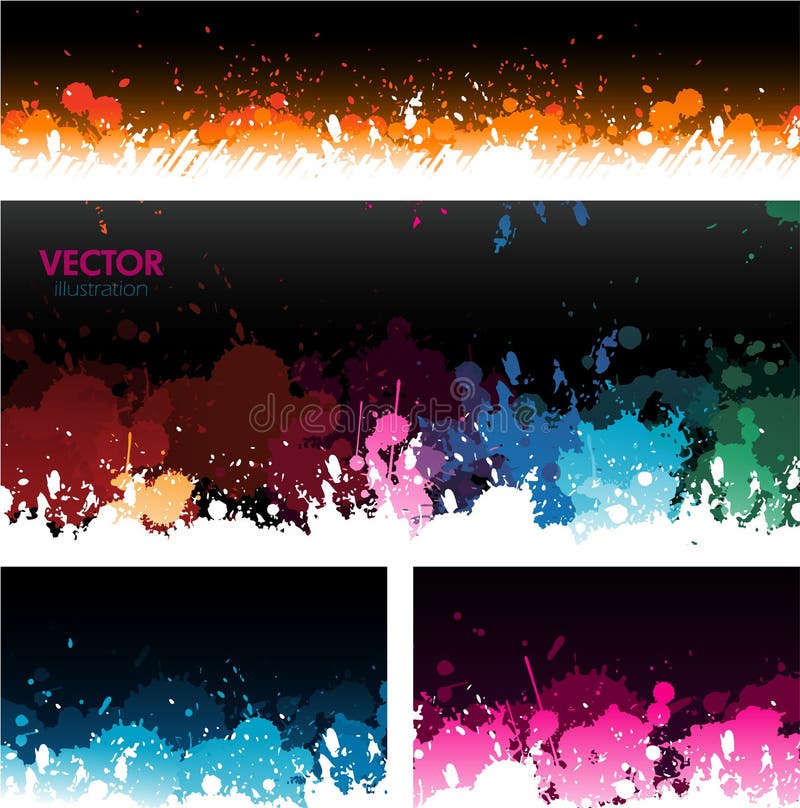 Paint splat stock vector. Illustration of splash, bright - 14590705