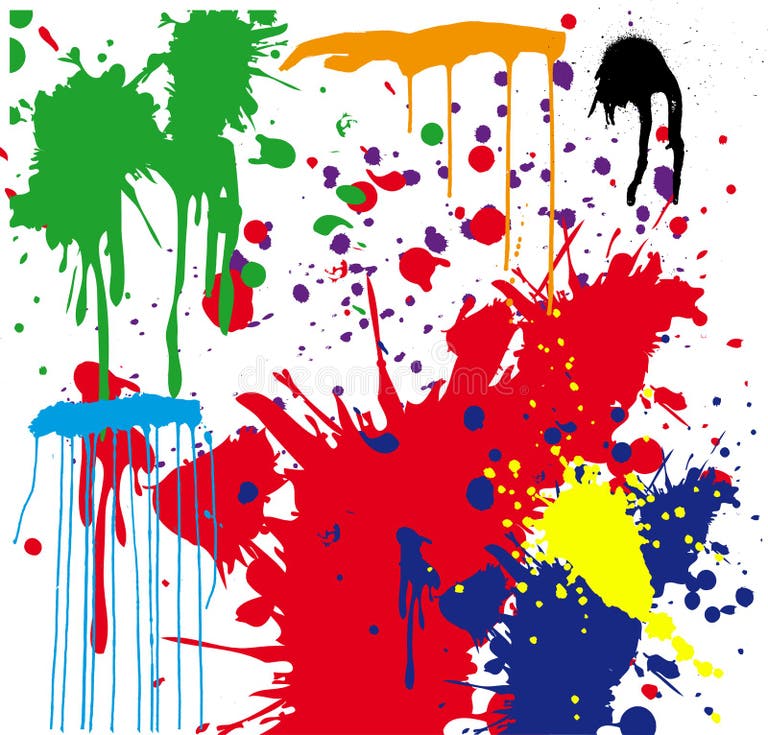 Paint Splatter stock vector. Illustration of design, white - 5216872
