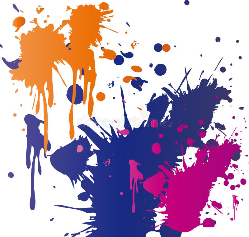 Paint Splatter stock vector. Illustration of design, white - 5216872