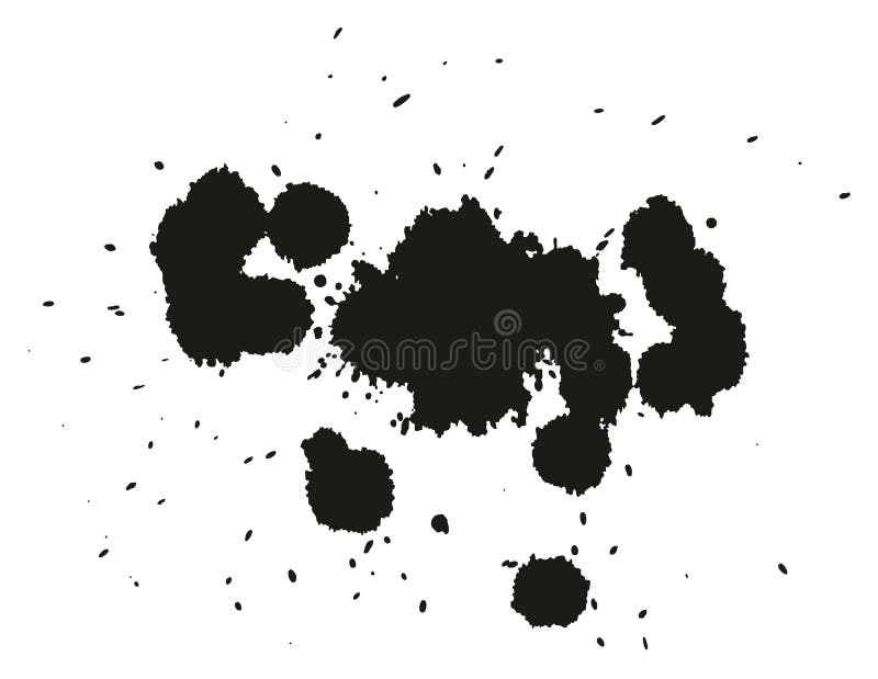 Paint Splatter Dots, Splashes & Backgrounds Set 08 Stock Vector ...