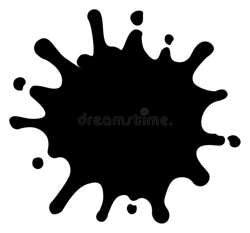 Paint Splatter Shape Illustration Stock Vector - Illustration of water ...