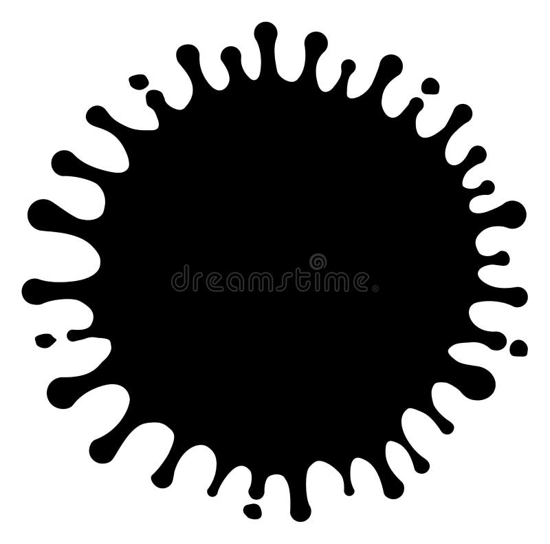 Paint Splatter Shape Illustration Stock Vector - Illustration of stain ...