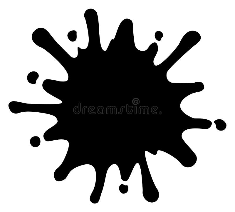 Paint Splatter Shape Illustration Stock Vector - Illustration of dirty ...