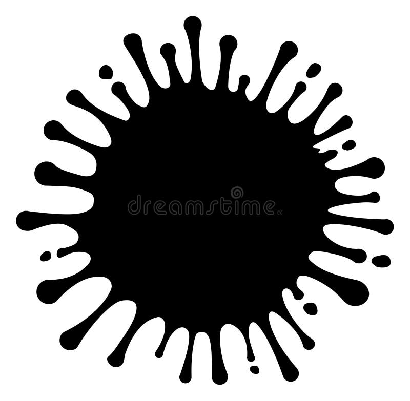 Paint Splatter Shape Illustration Stock Vector - Illustration of ...