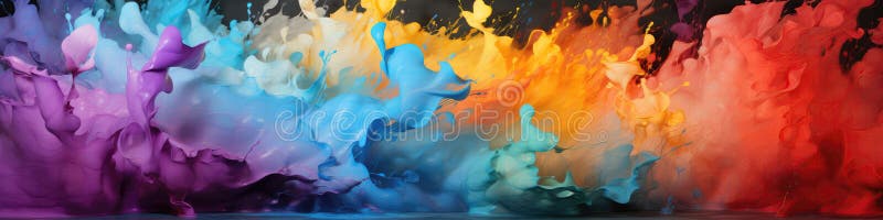 Paint Splatter Texture with Scattered and Dripped Paint. Generative AI ...