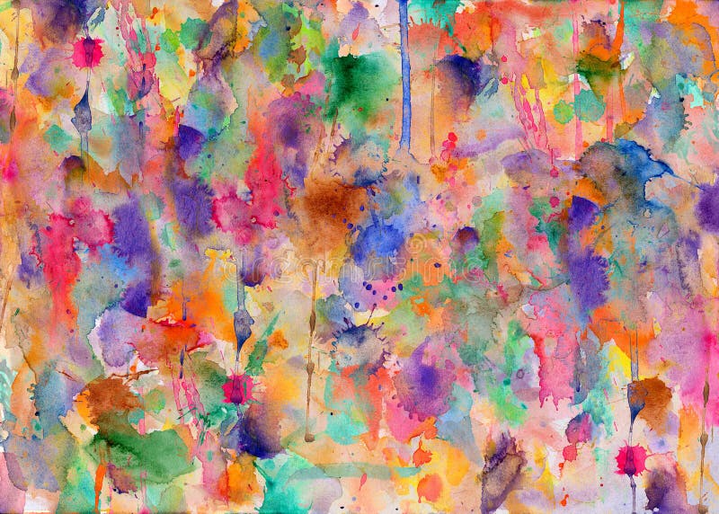 Paint splatters on paper stock illustration. Illustration of puddle ...