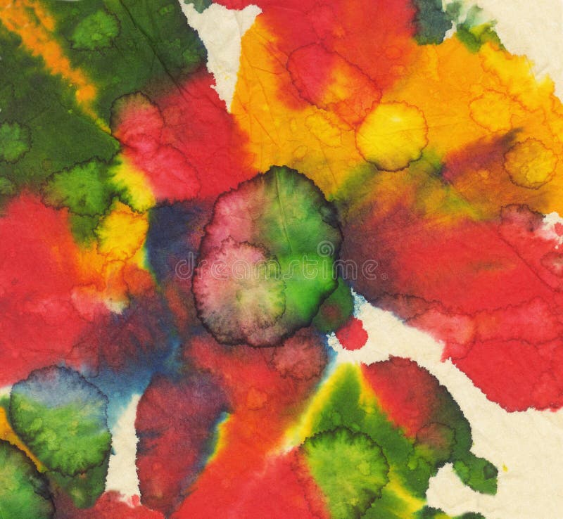 Paint Splotches on Textured Paper Stock Illustration - Illustration of ...