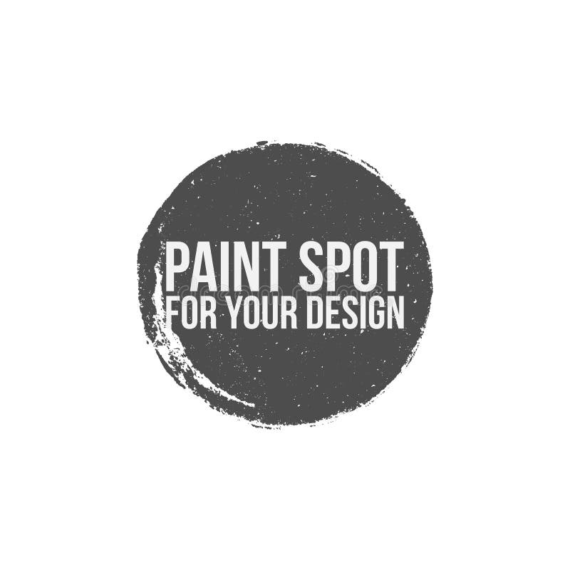 Paint Spot Circle Grunge Banner Stock Vector - Illustration of grunge ...