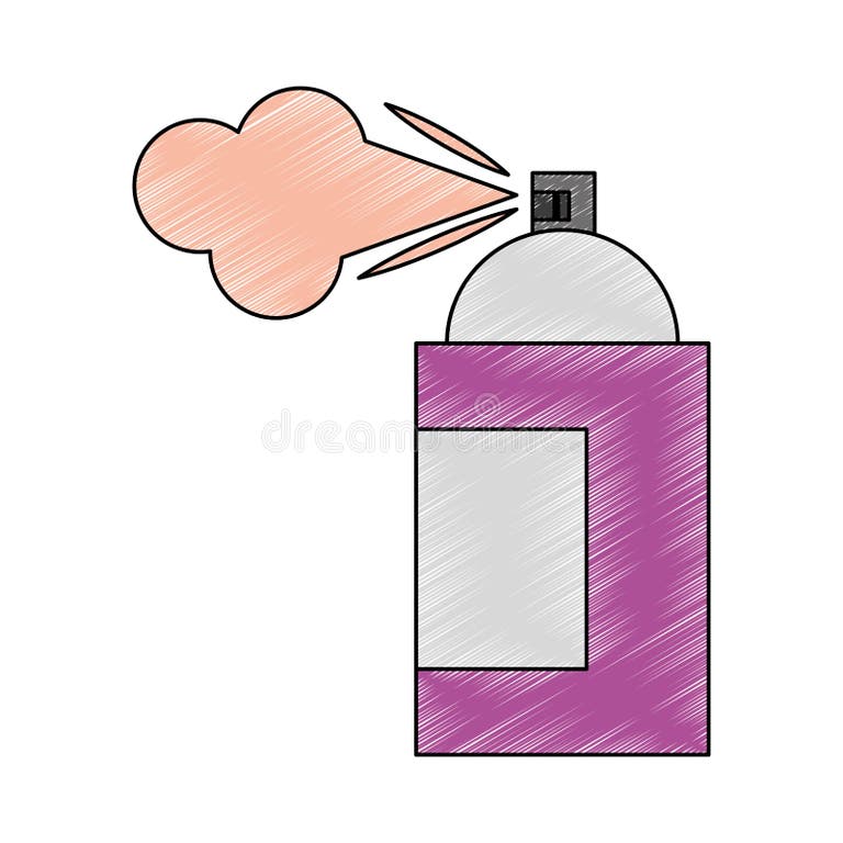Paint Spray Bottle Scribble Stock Vector - Illustration of process ...