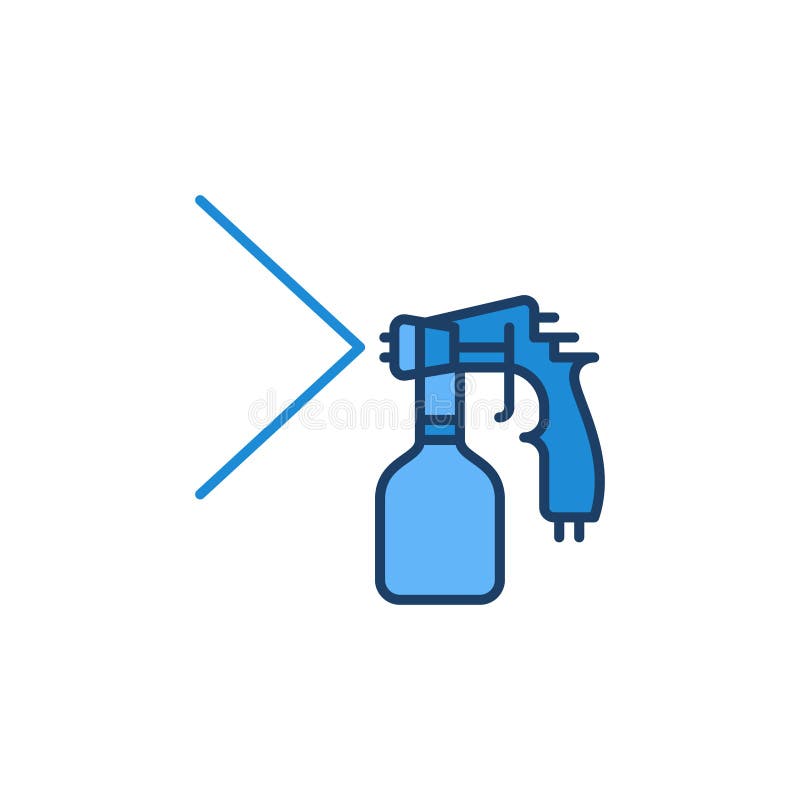 Paint Sprayer Vector Concept Blue Icon or Symbol Stock Vector ...