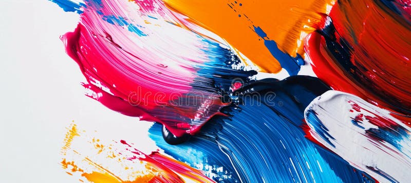Paint Stains, Pops of Color Abstract Background Theme Stock ...