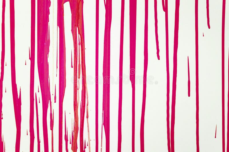 Paint Streams on a Light Surface. a Background with Red, Crimson Strips ...