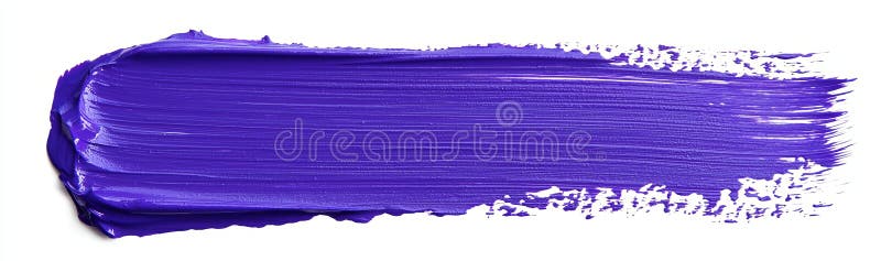 Paint Stroke Texture Isolated on Transparent Background in Purple Stock ...