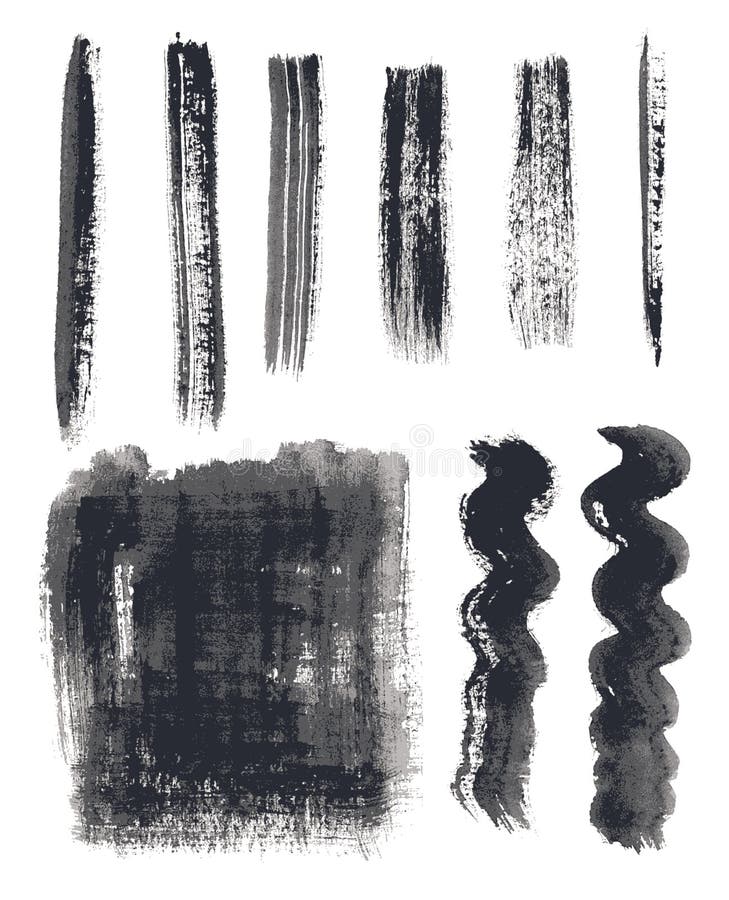 Paint brush strokes stock vector. Illustration of line - 31055422