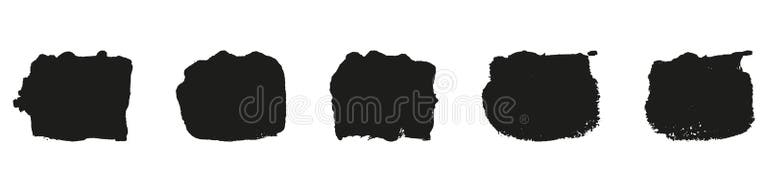 Paint Texture, Grunge in Square Shape Stroke. Brushstroke Rectangular ...