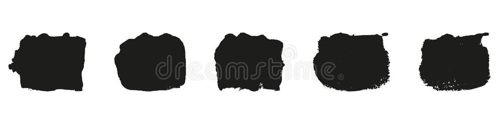 Paint Texture, Grunge in Square Shape Stroke. Brushstroke Rectangular ...