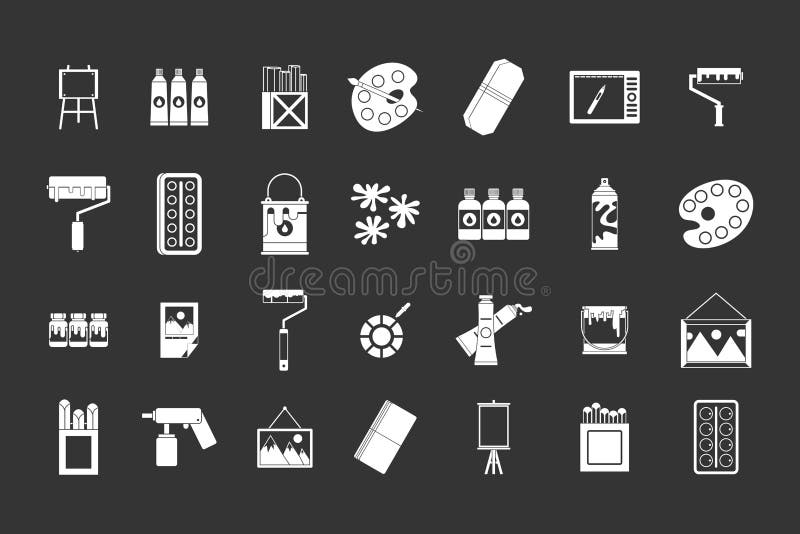 Paint Pictogram Set Stock Illustrations – 11,645 Paint Pictogram Set ...