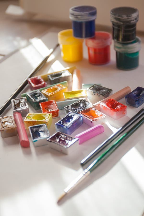 Paint Brushes Pastel Acrylic Paint Tools Ready Watercolor Pastel ...