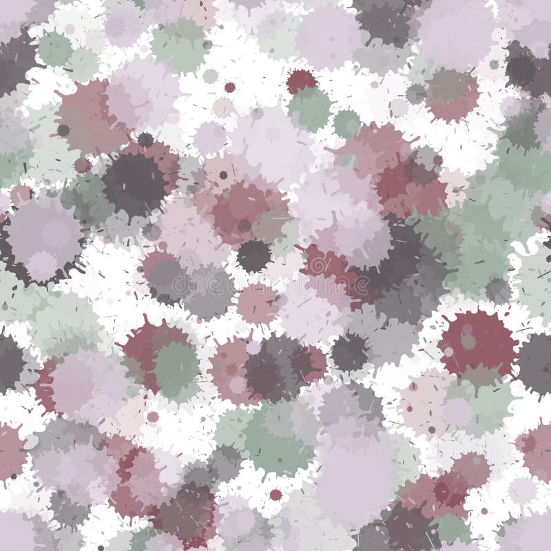 Paint Transparent Stains Vector Seamless Wallpaper Pattern Stock Vector ...