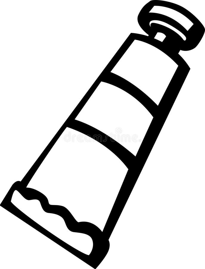 Paint Tube Vector Illustration Stock Vector - Illustration of material ...