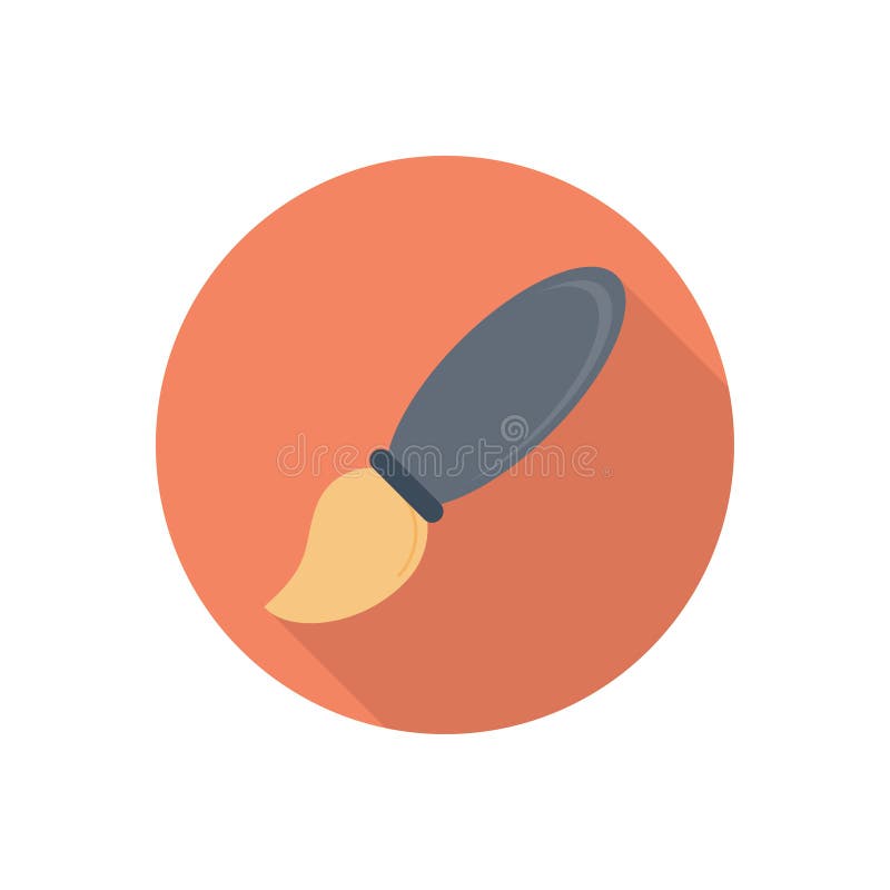 Paint Vector Flat Colour Icon Stock Vector - Illustration of object ...