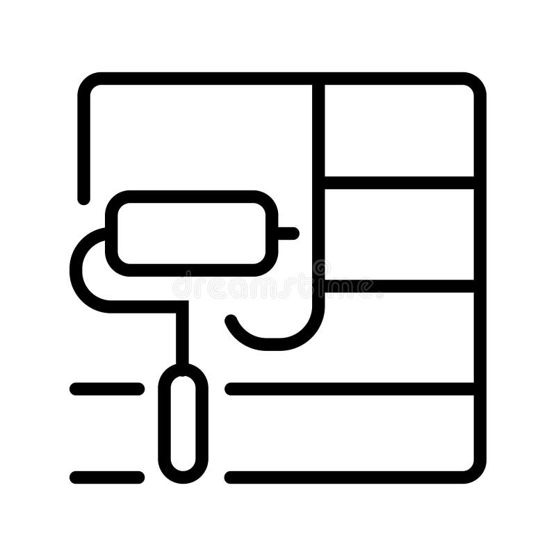Paint Wall Icon Symbol Illustration Design Stock Illustration ...