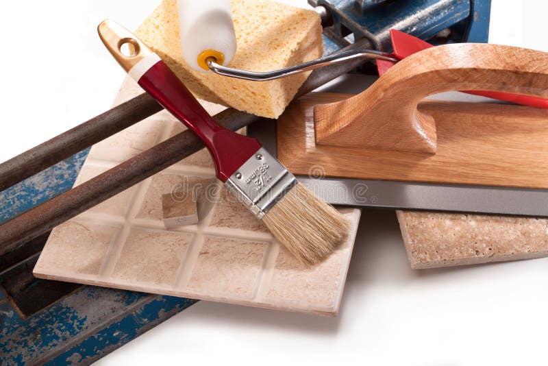 Paint Walls and Sticky Tiles Stock Photo - Image of kitchen, ceramic ...
