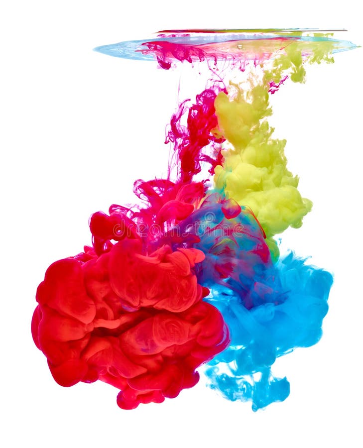 Paint in Water Color Liquid Stock Image - Image of soft, texture: 253437261