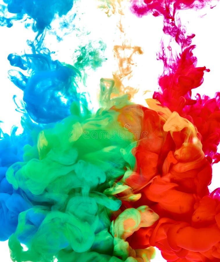 Paint in Water Color Liquid Stock Photo - Image of watercolor, smoke ...