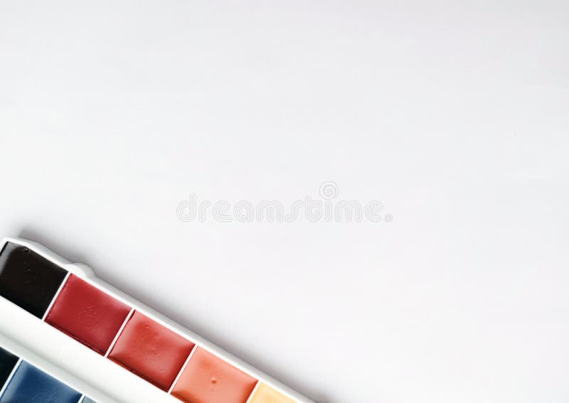 Paint on a White Background. Everything for Drawing. Creation. Children ...