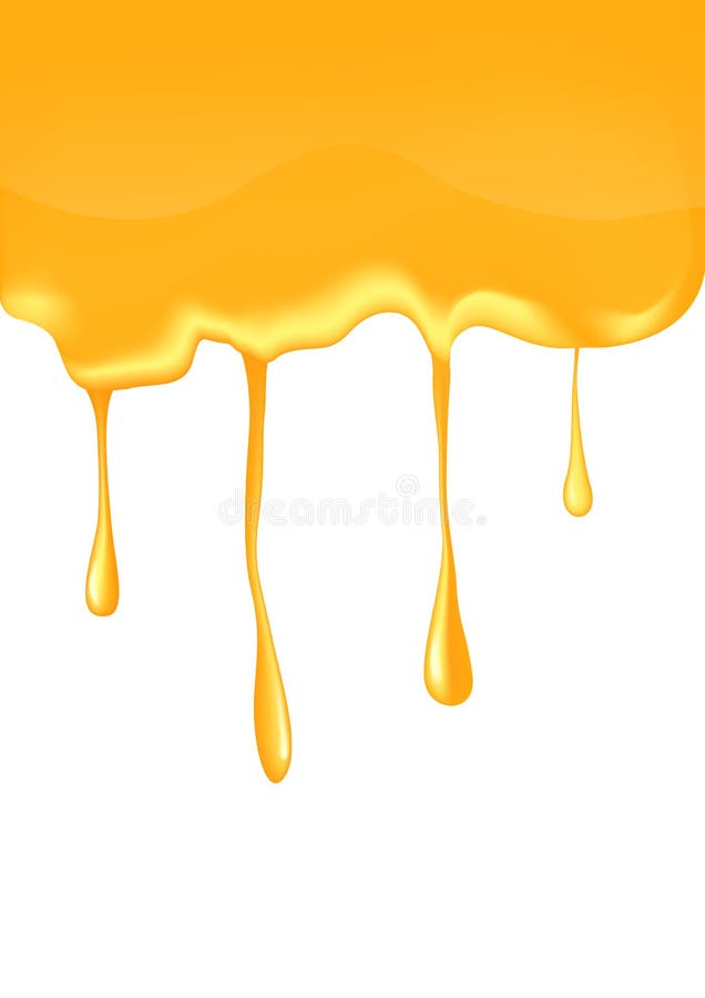 Background Illustration With Yellow Paint Dripping Stock Vector ...