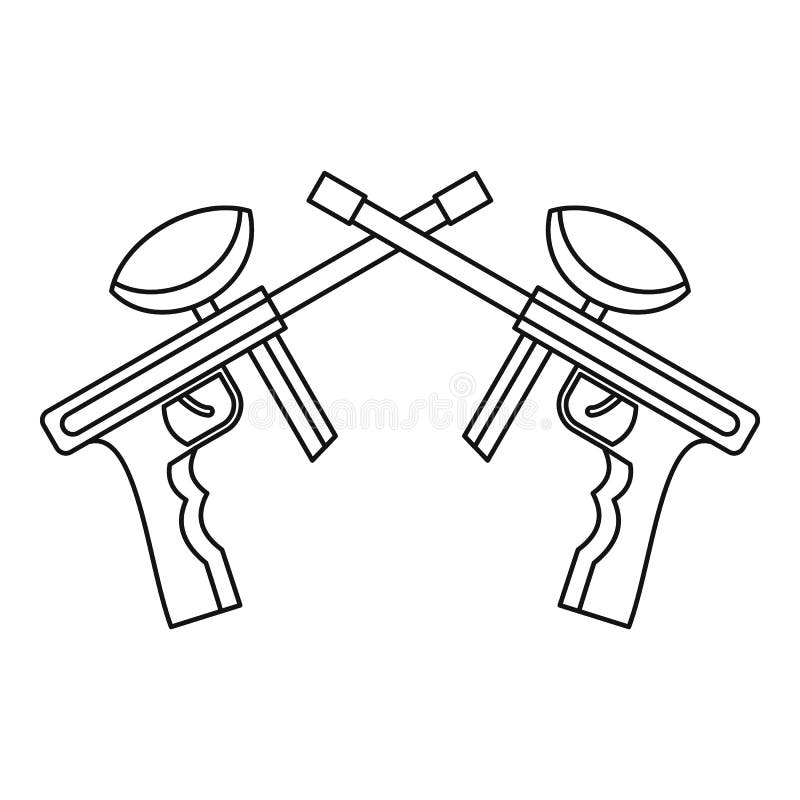 Paintball Guns Stock Illustrations – 113 Paintball Guns Stock ...