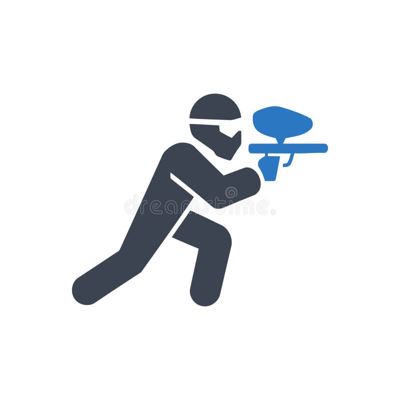 Paintball Icon stock vector. Illustration of target - 374474502